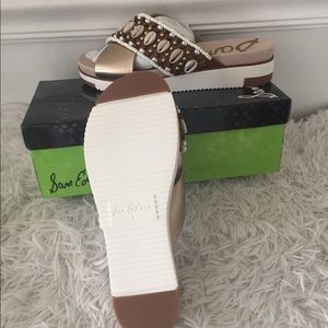 Sam Edelman | Shoes | Sam Edelman Austen Gold Shellspearls Embellished ...